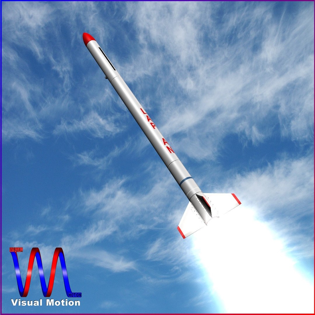 3dsmax Experimental Rocket Indonesian Rx-250