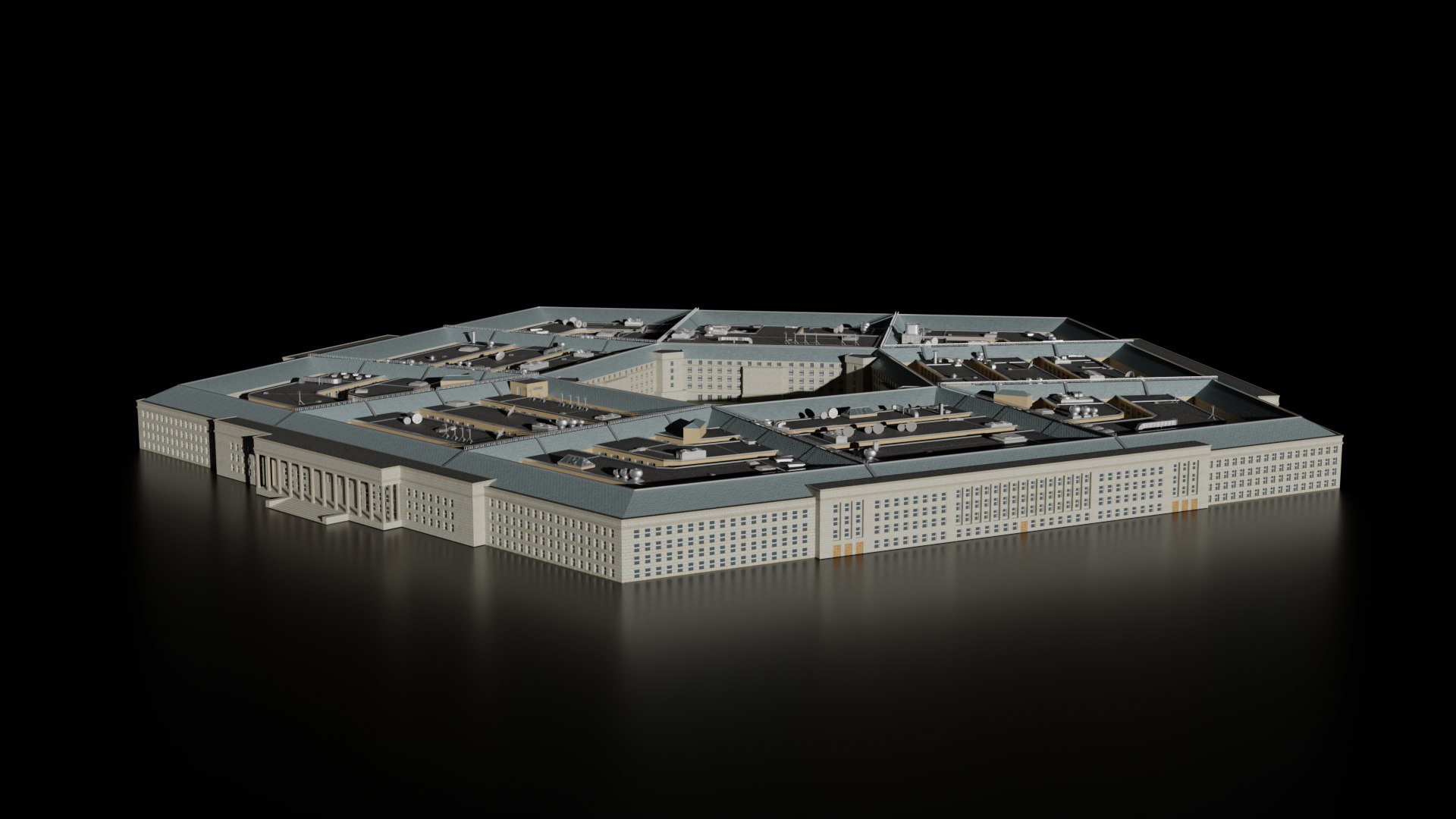 3D Model The Pentagon - TurboSquid 2101642