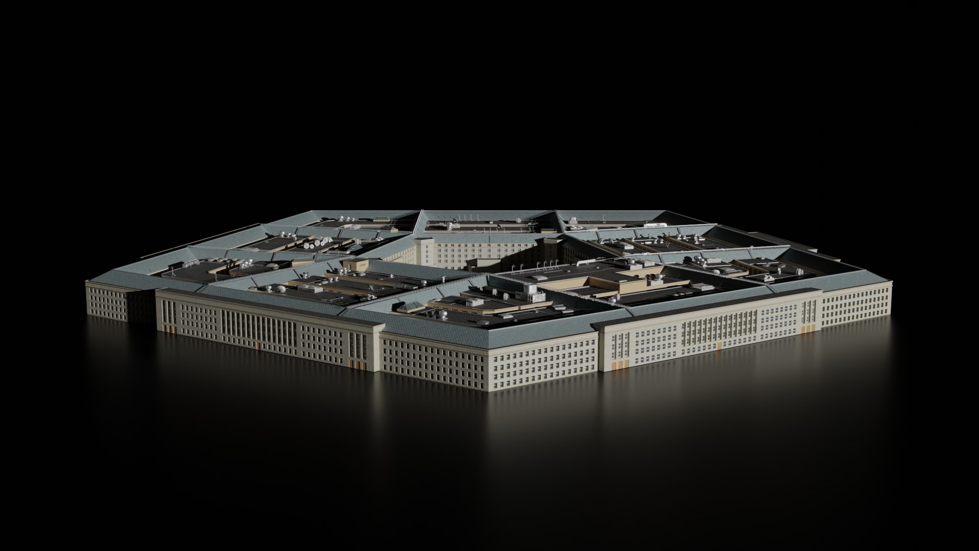 3D Model The Pentagon - TurboSquid 2101642