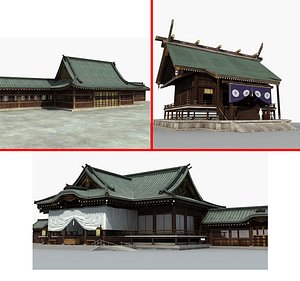 Traditional japanese temple 3D model - TurboSquid 1206031
