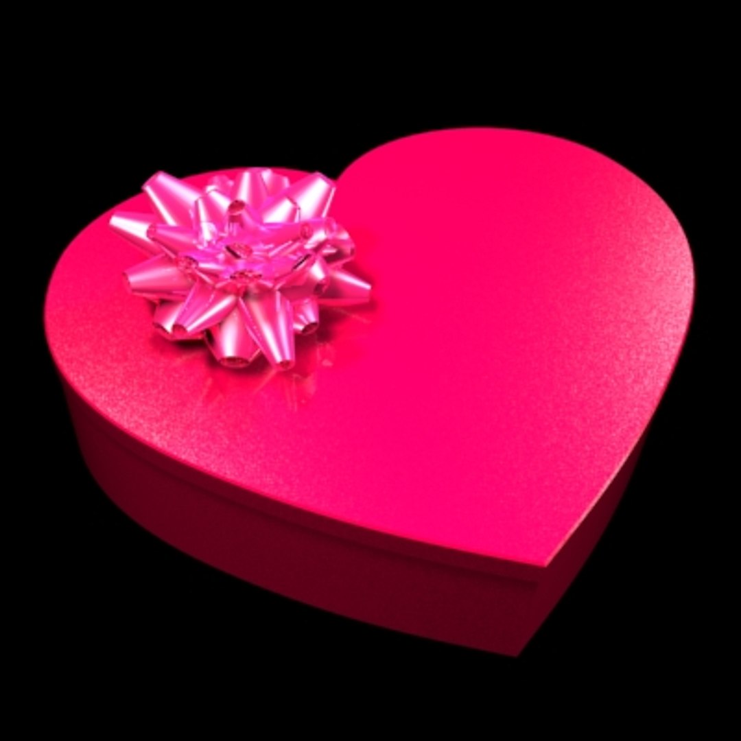 3d Model Valentine Heart Box