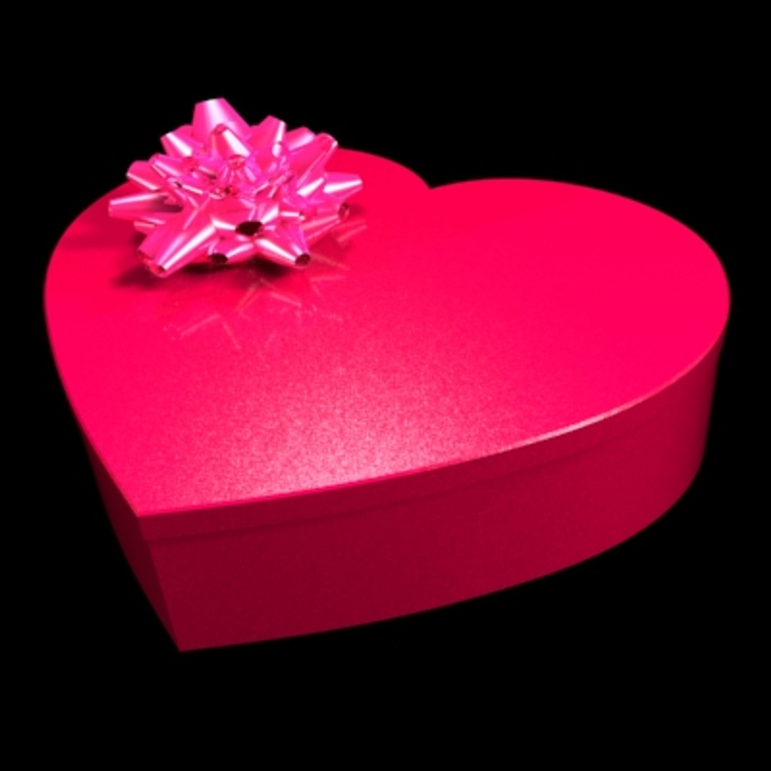 3d Model Valentine Heart Box