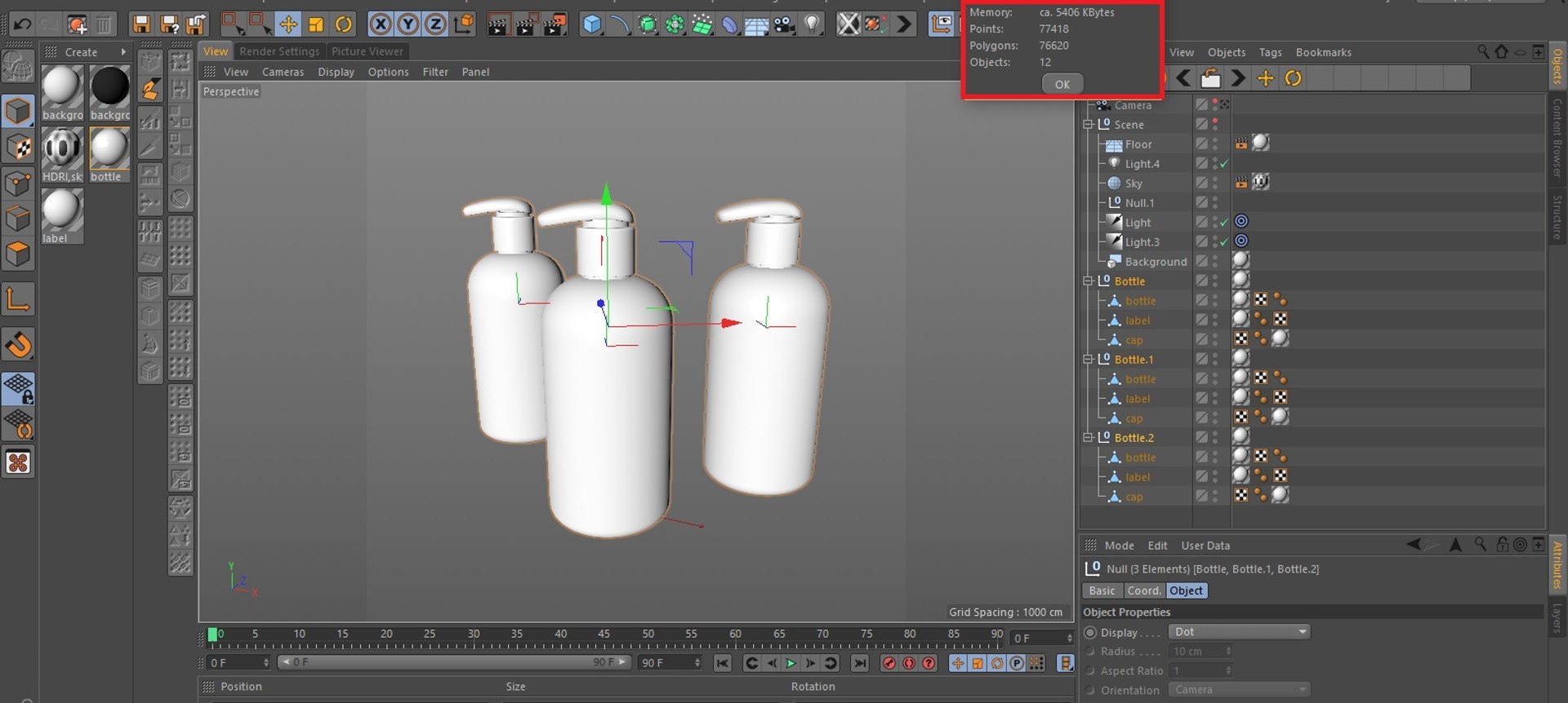 3d Model Of Bottle