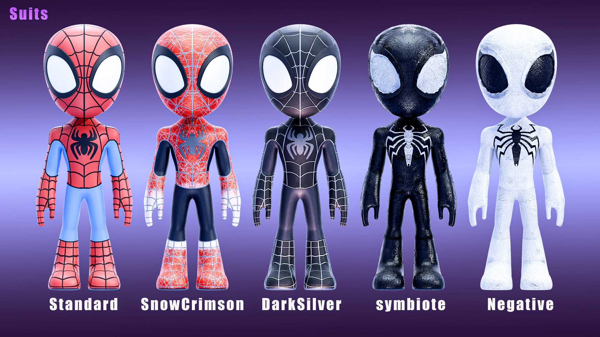 3D Spidey Character Rig - TurboSquid 2398374