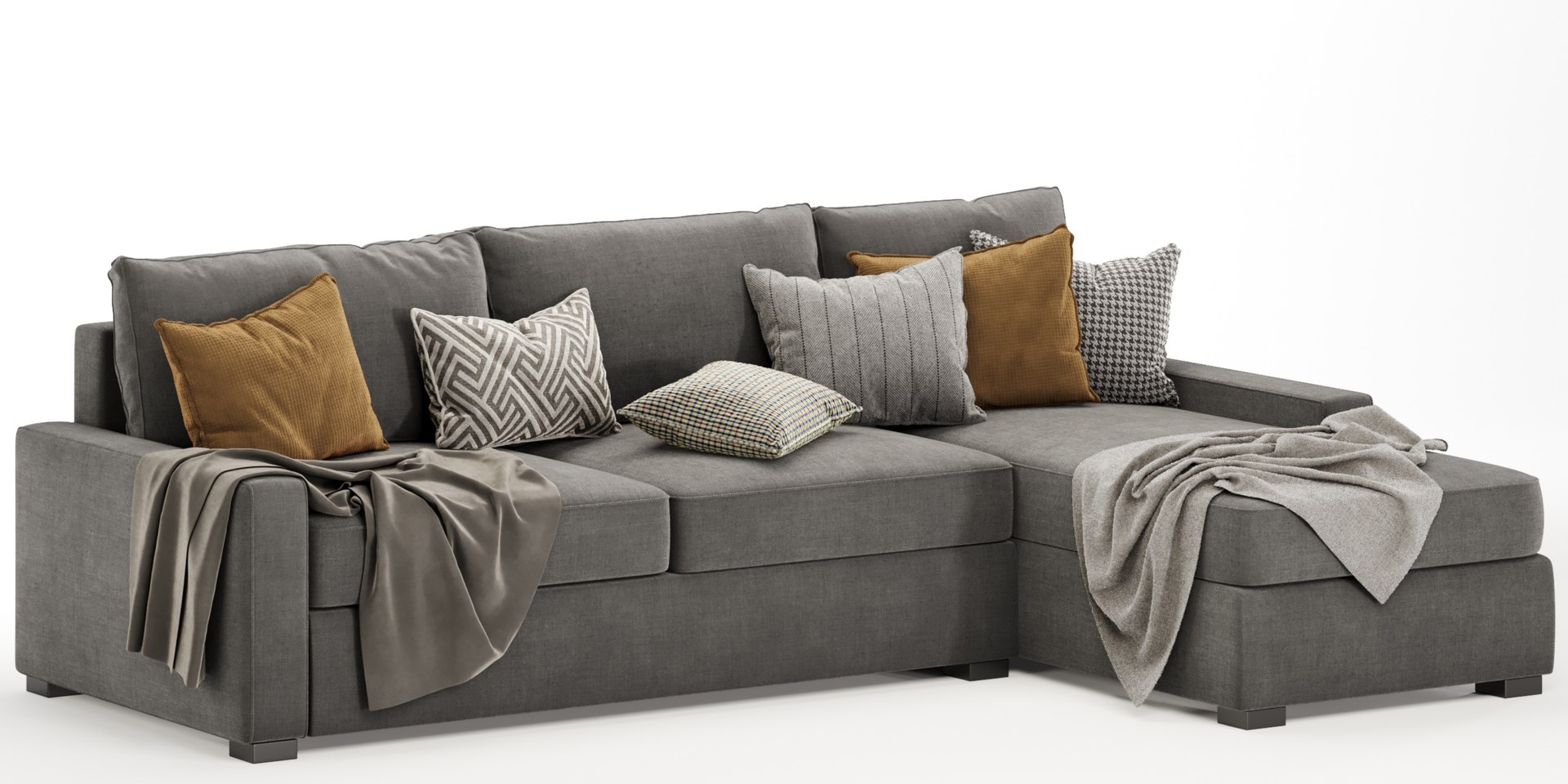 3D Maxwell Sofa Chaise Sectional Model - TurboSquid 2213888