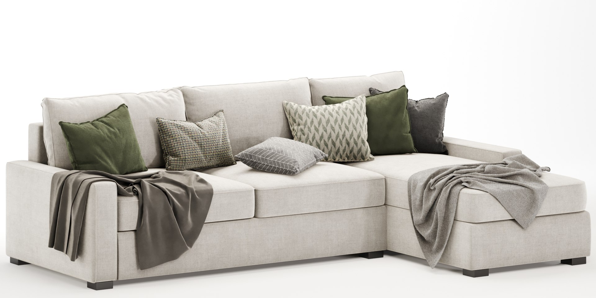 3D Maxwell Sofa Chaise Sectional Model - TurboSquid 2213888