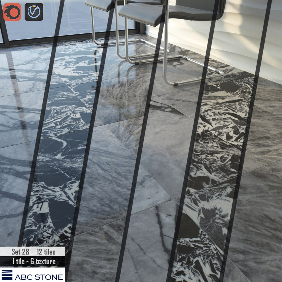 Tile Abc Stone Set 3D | 1145619 | TurboSquid