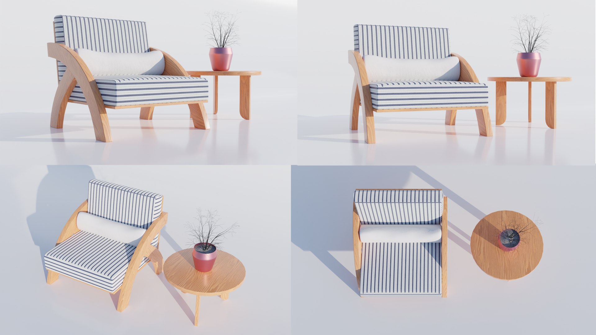 Arch Sofa 3D Model - TurboSquid 1954393