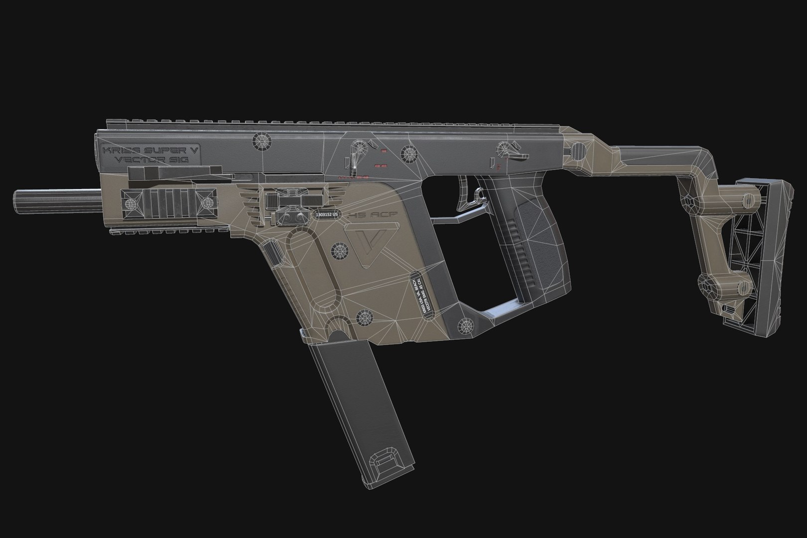 Kriss Vector 3D Model - TurboSquid 1818954