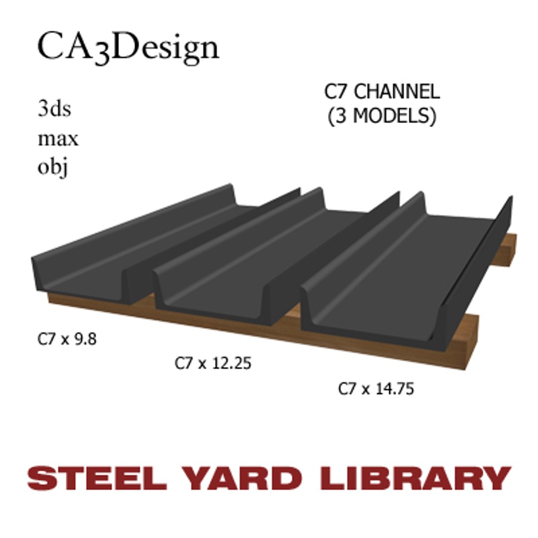 3d C7 Channel Steel
