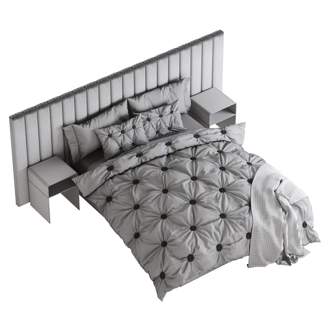 3D Avalon Channel Stitch Bed - TurboSquid 1388283