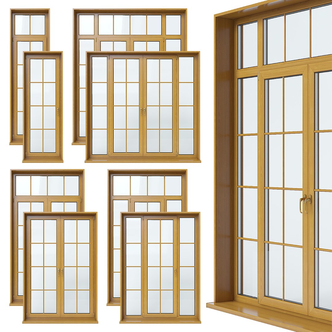 French Doors 3d Model