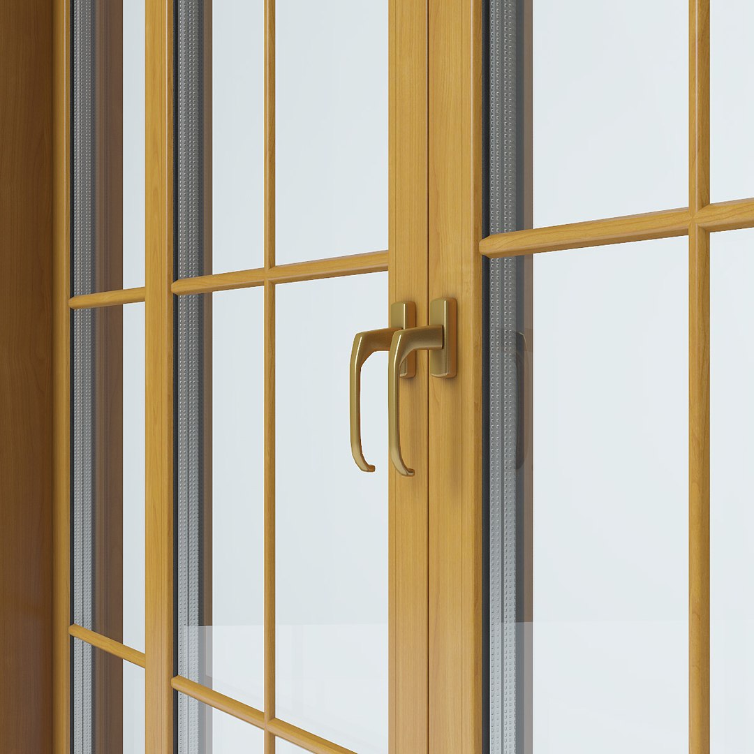 French Doors 3d Model
