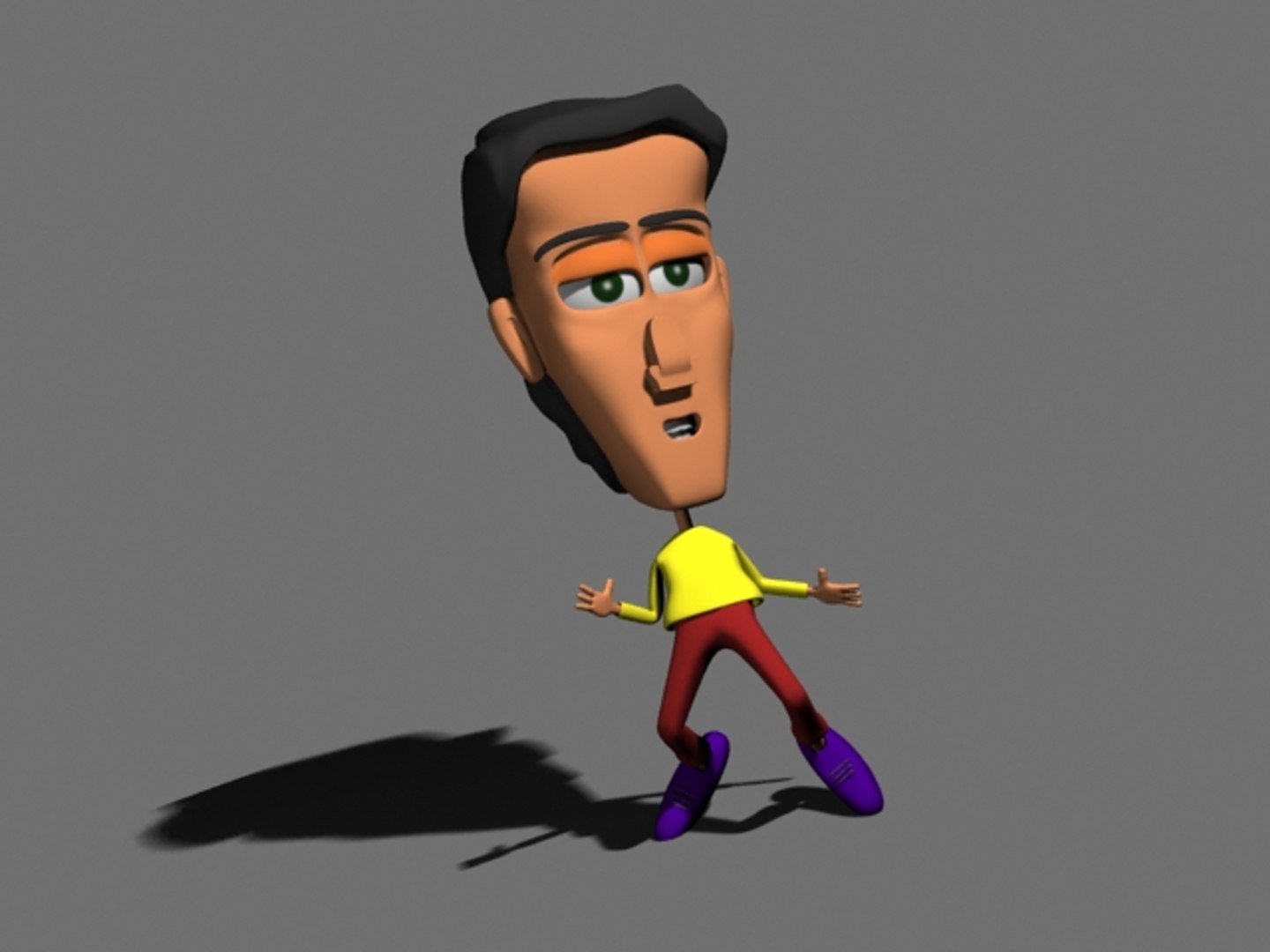 3ds mr wazo character cartoon