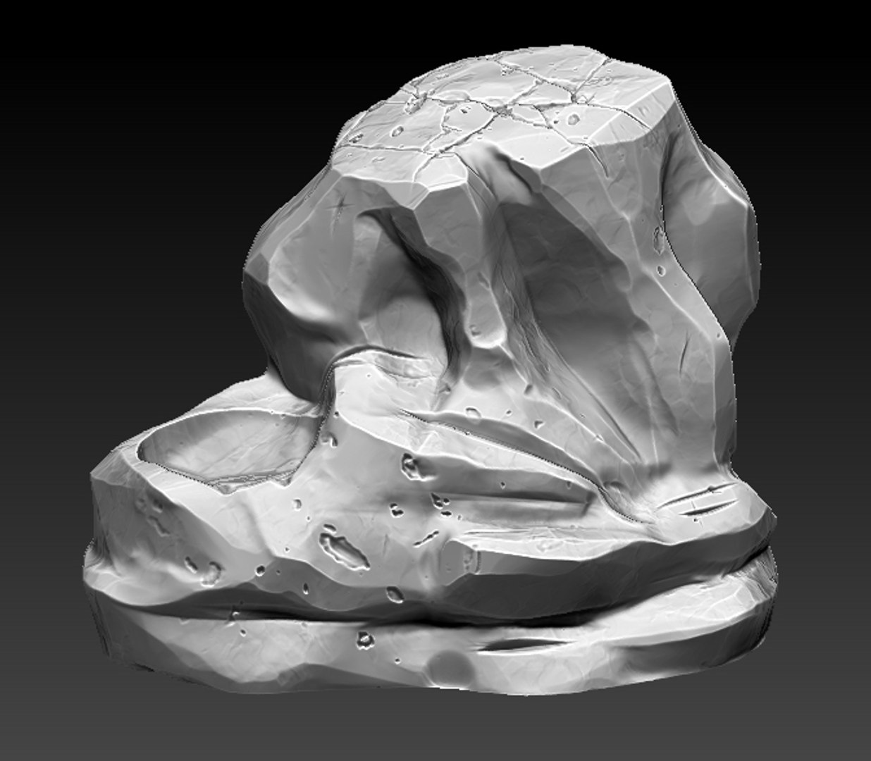 Cartoon Rock 3D Model - TurboSquid 1360029