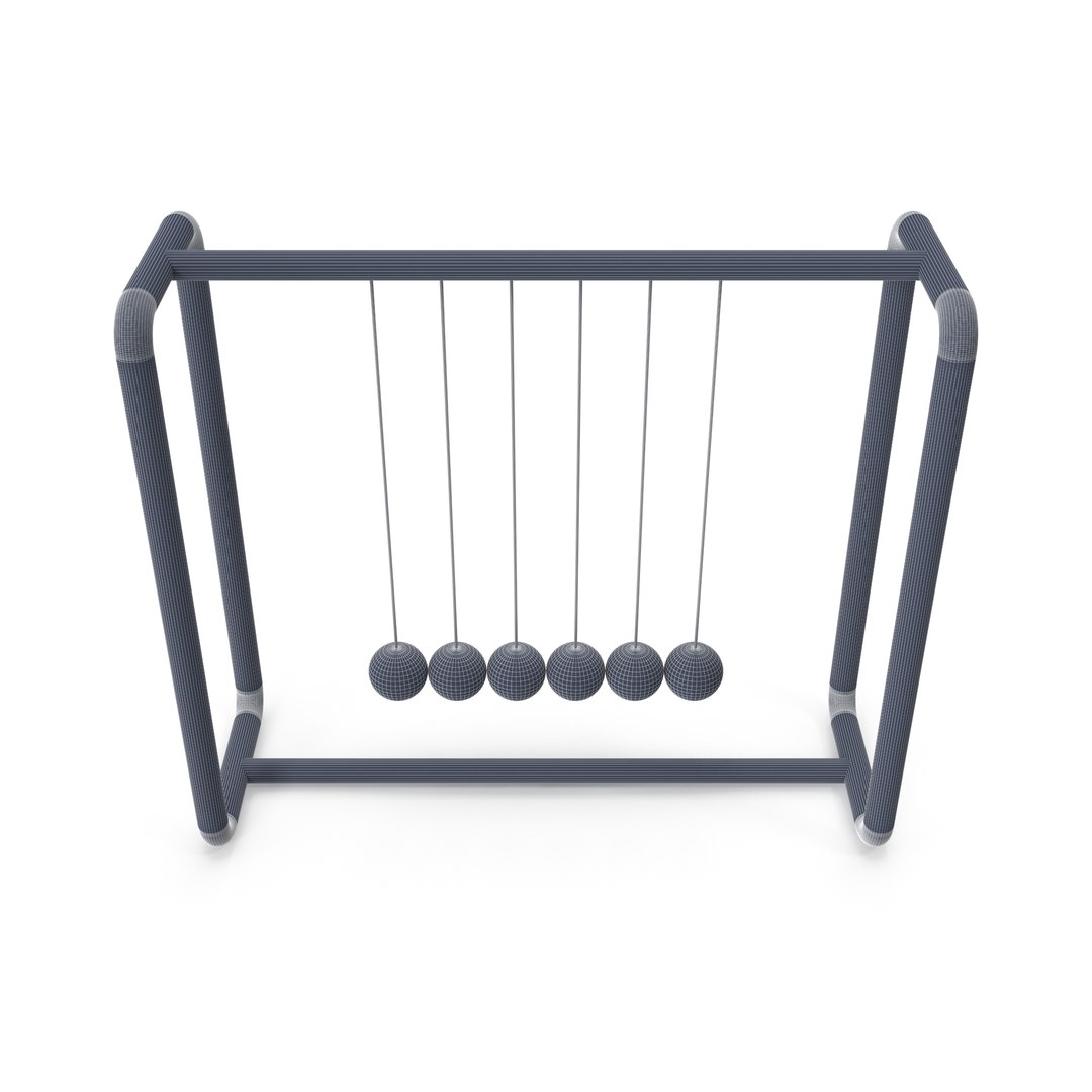 Newton cradle 3D model - TurboSquid 2128403