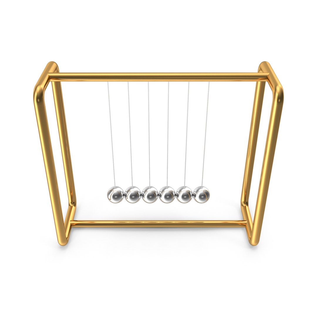Newton cradle 3D model - TurboSquid 2128403