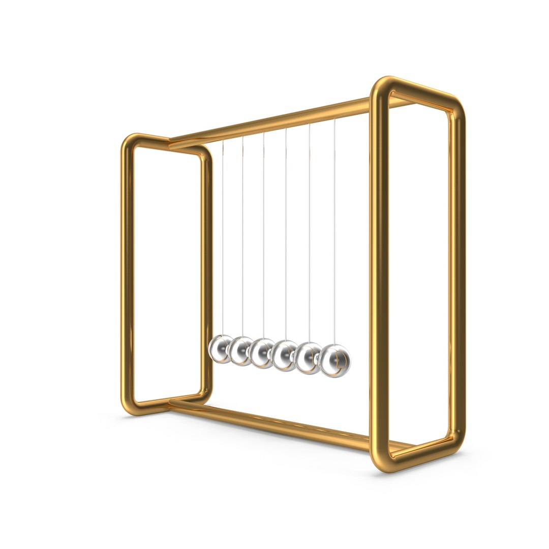 Newton cradle 3D model - TurboSquid 2128403