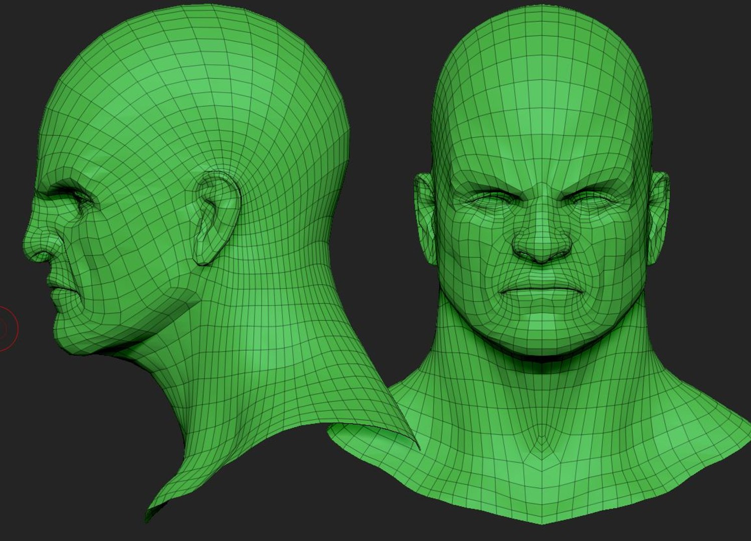 Head Unwrapped Normal 3d Model