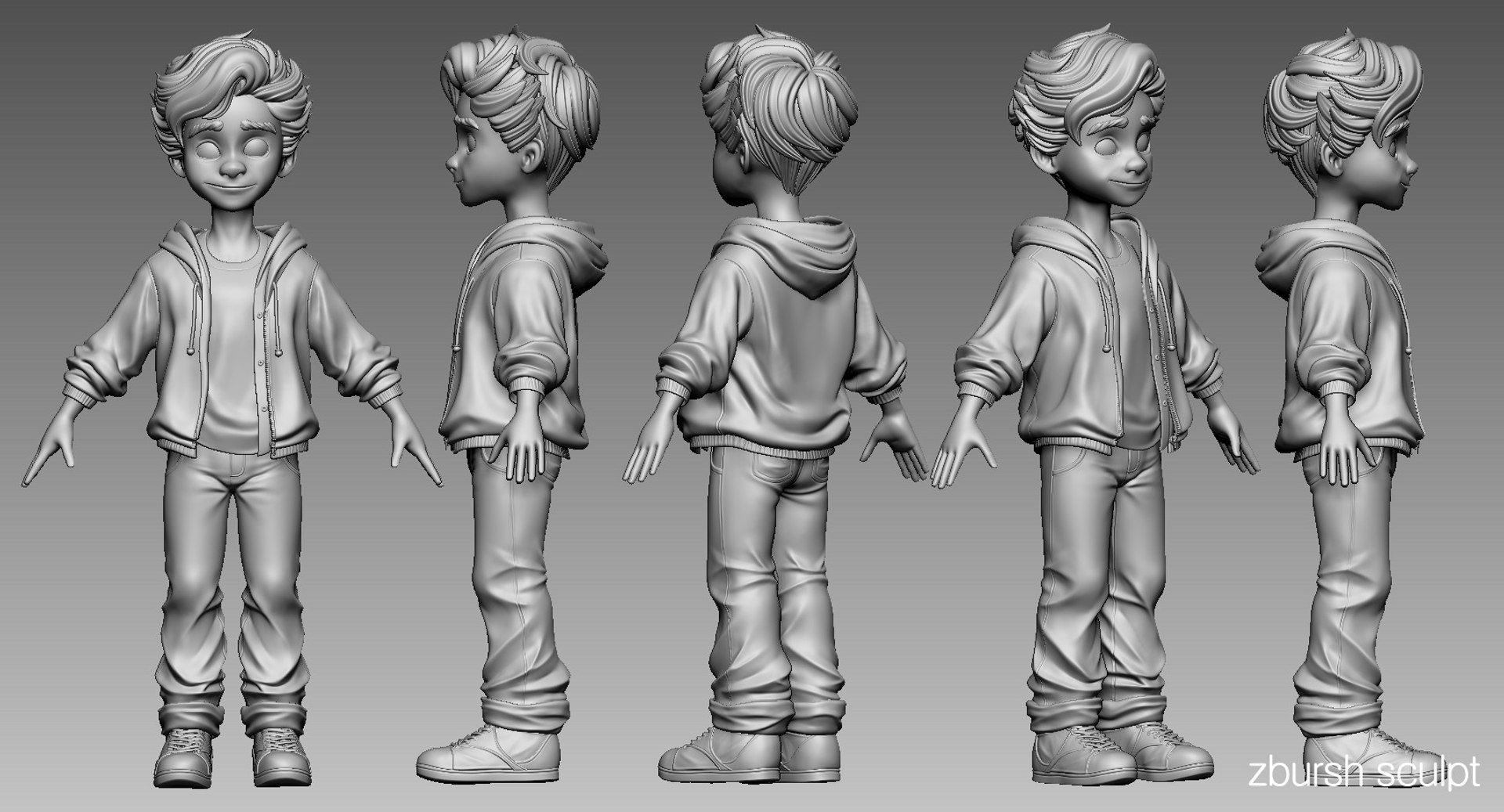 3D Model Stylized Boy02 - TurboSquid 2202633