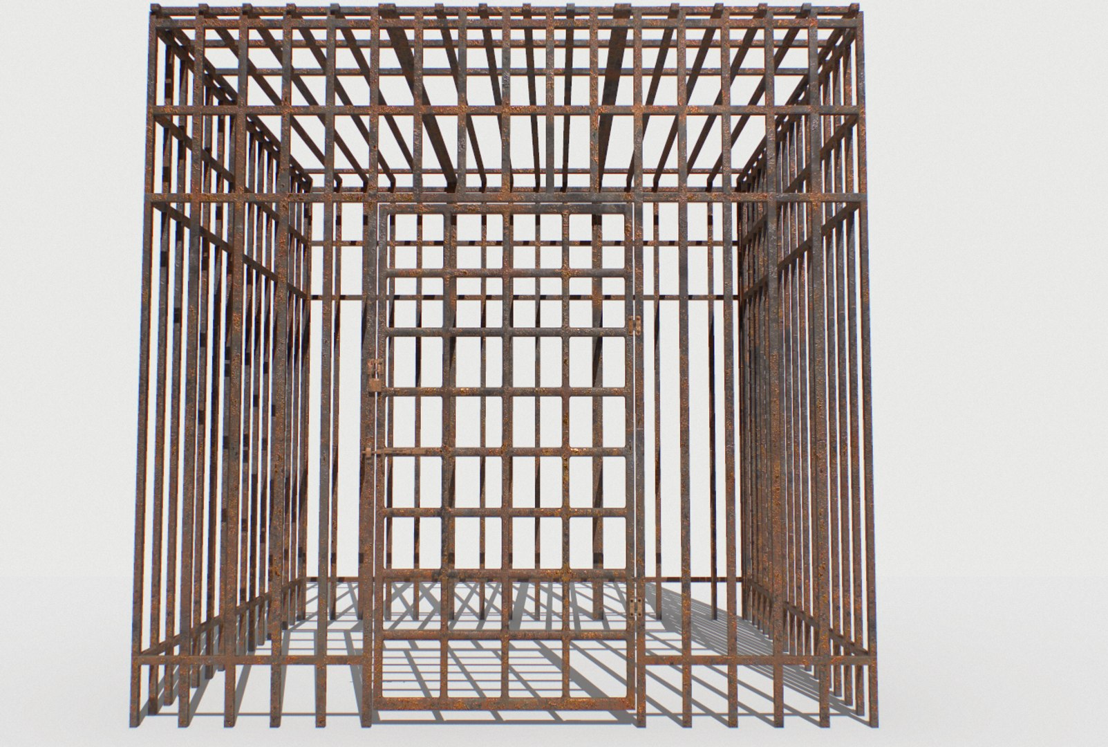 Basement Jail Storage Rusty 3D Model - TurboSquid 1600367