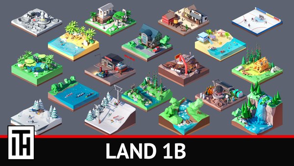 Cartoon Landscapes 3D Models for Download | TurboSquid