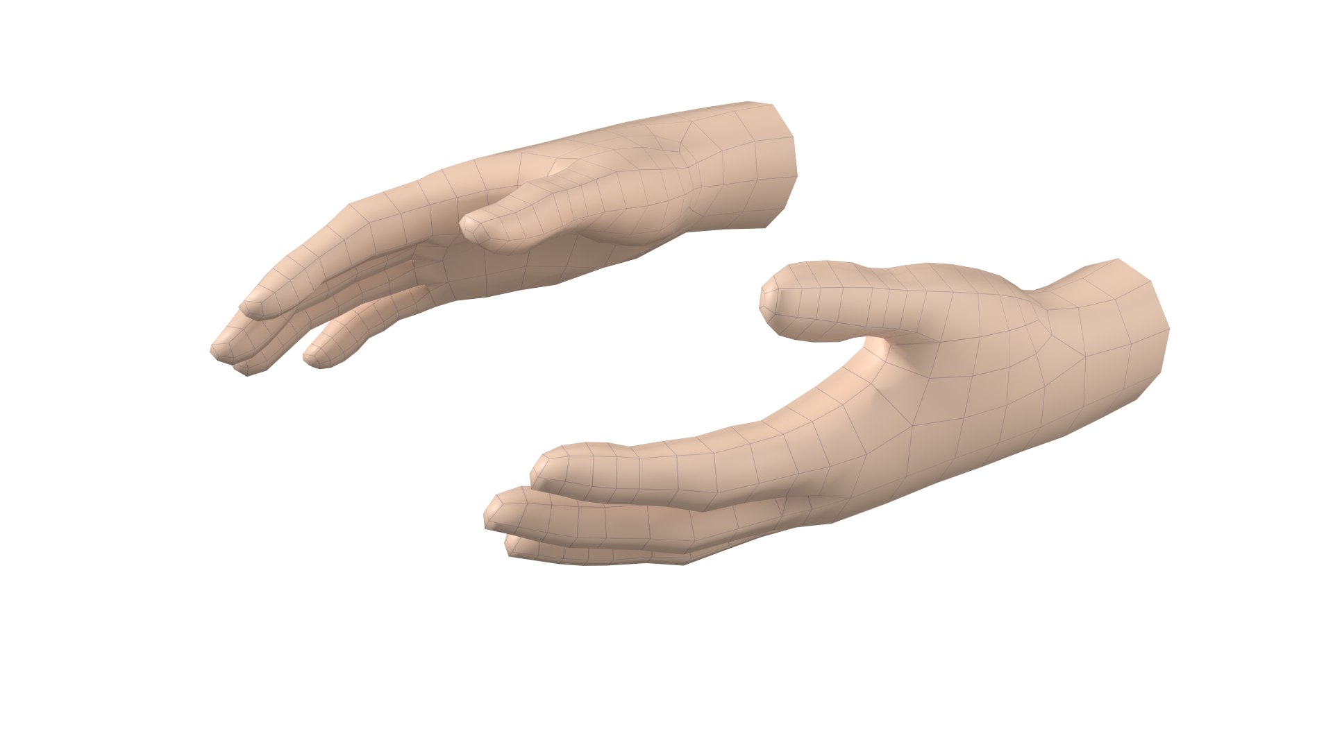 3D Female Hand Base Mesh 08 model - TurboSquid 1788876