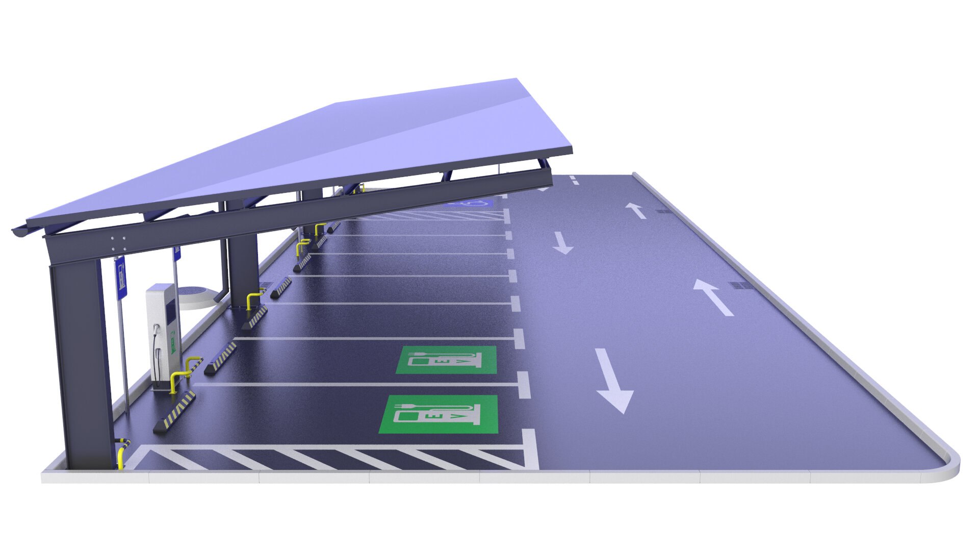 Car Canopy Parking 15 3D - TurboSquid 2257594