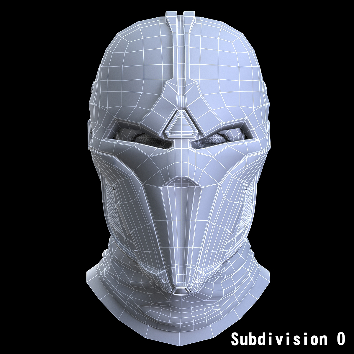 sci-fi mask 3d model