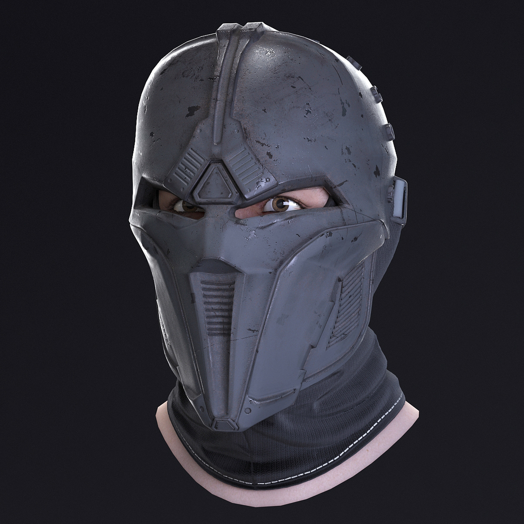 sci-fi mask 3d model