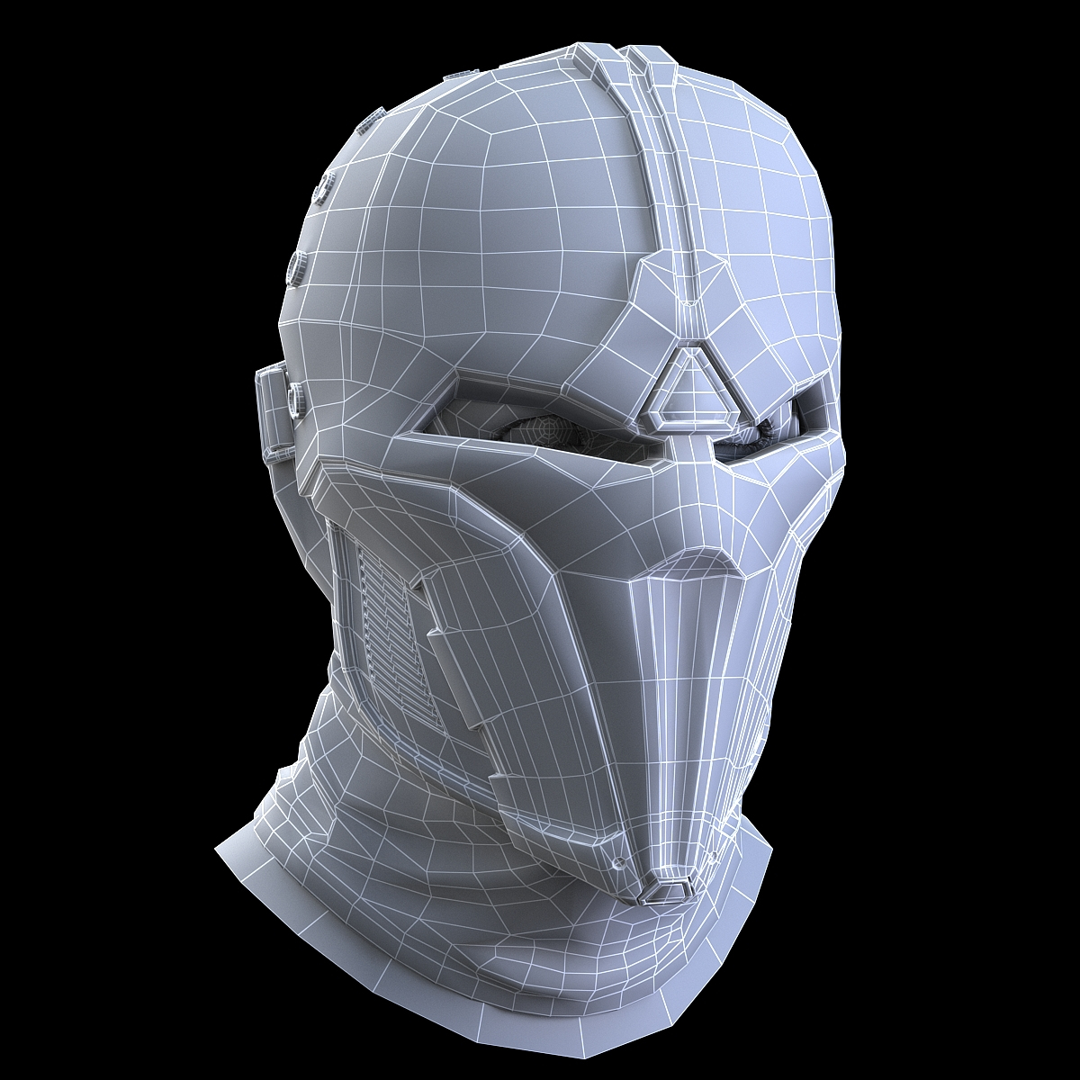 sci-fi mask 3d model