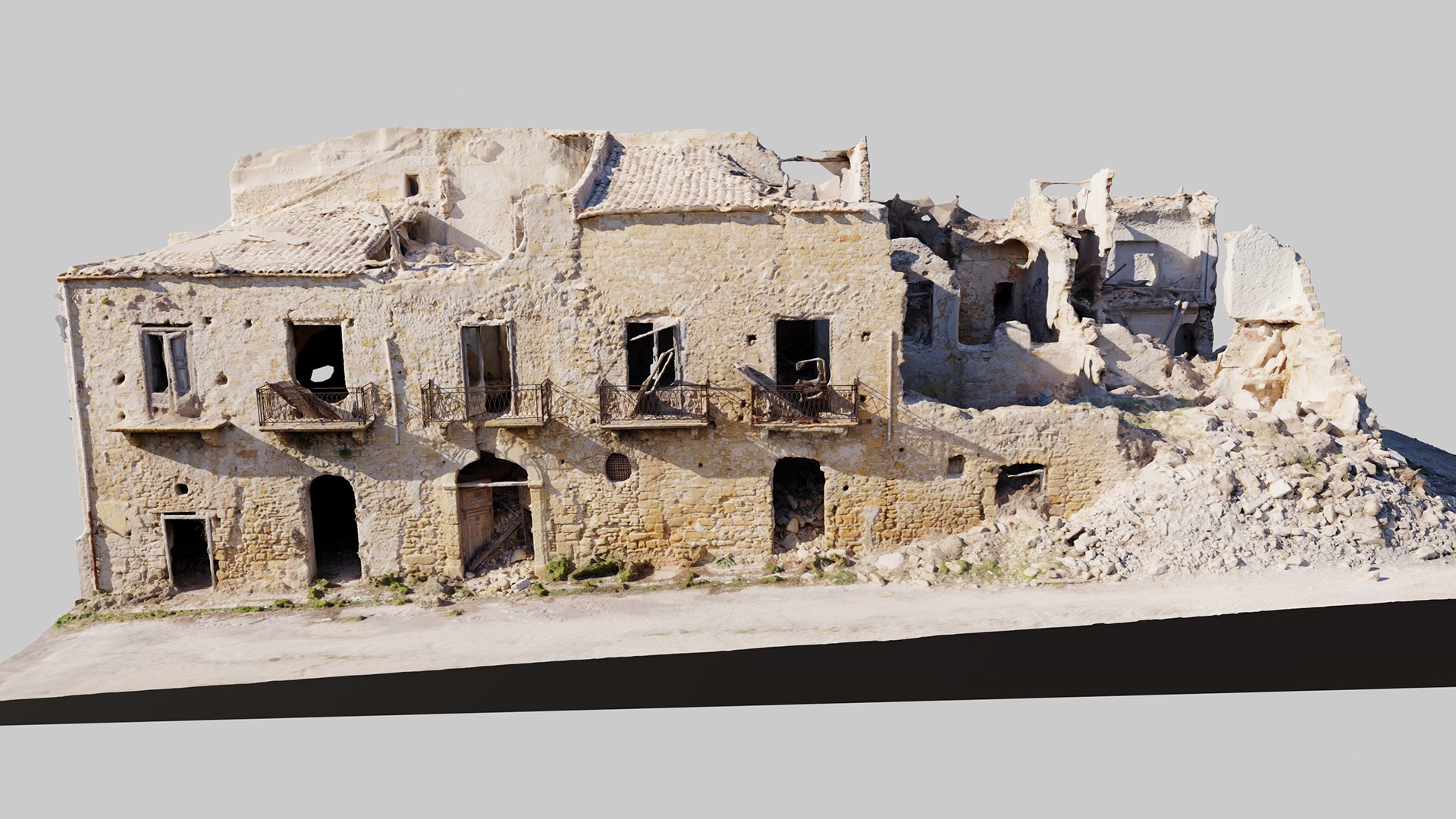 Abandoned-Building-Collapsed-9 Model - TurboSquid 2236467