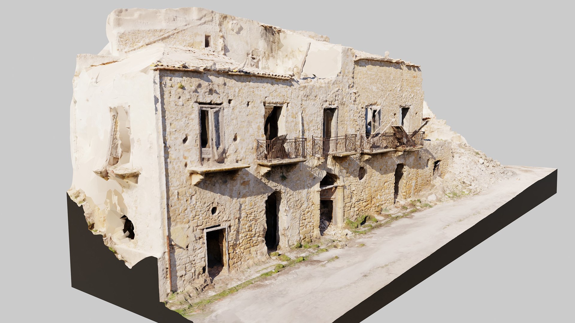 Abandoned-Building-Collapsed-9 Model - TurboSquid 2236467