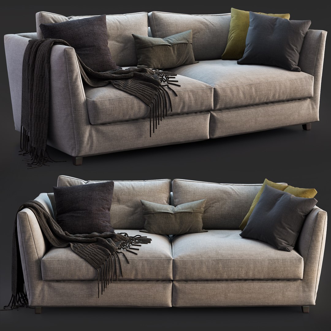 Flexform Sofa Victor Model - TurboSquid 1568879