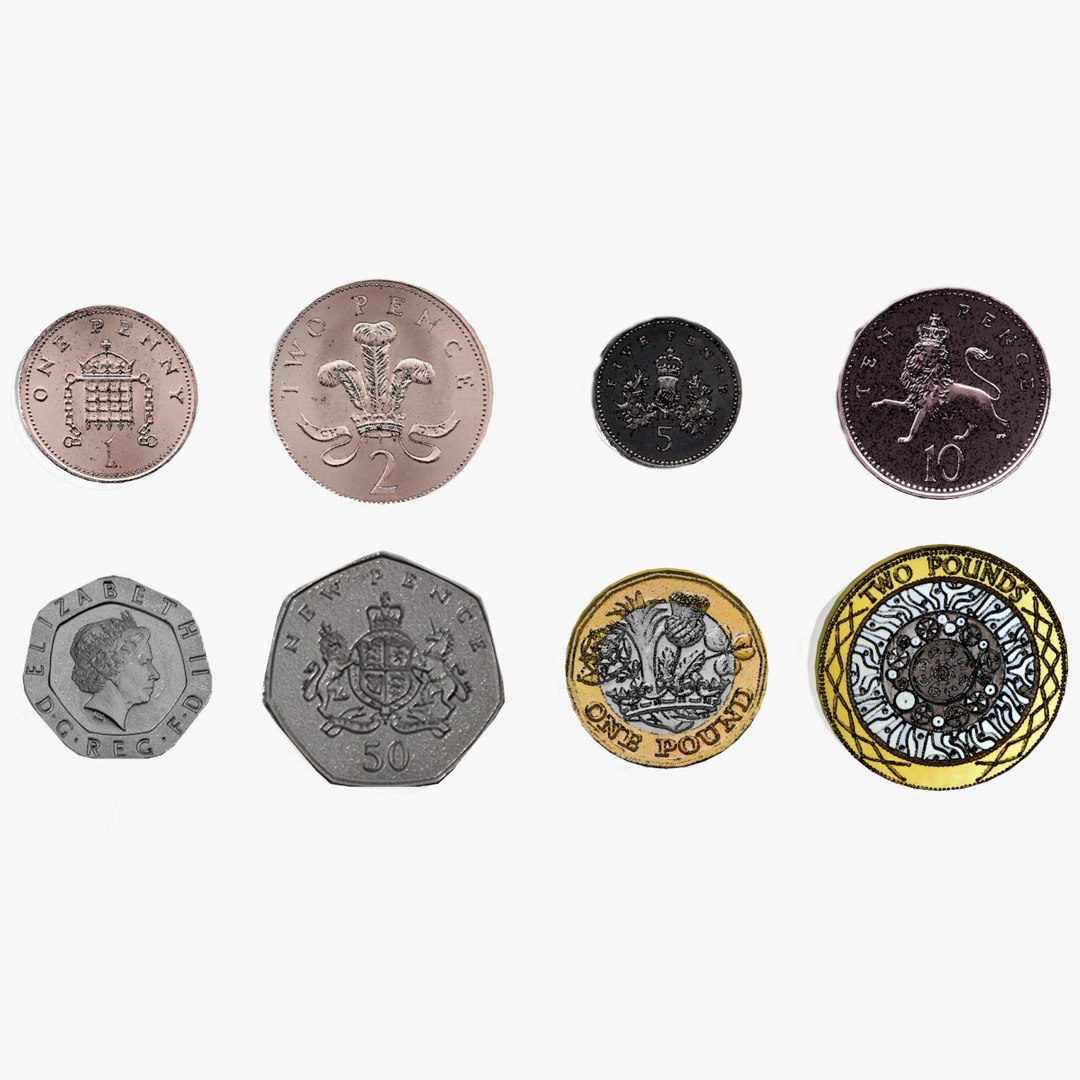 British Coins 3D - TurboSquid 1798409
