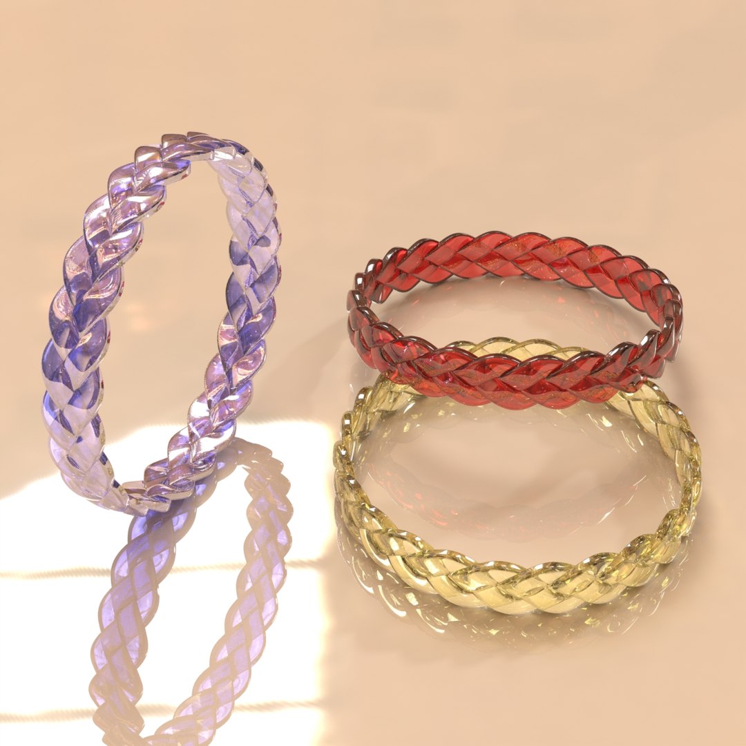 Braided Bracelet 3d Obj