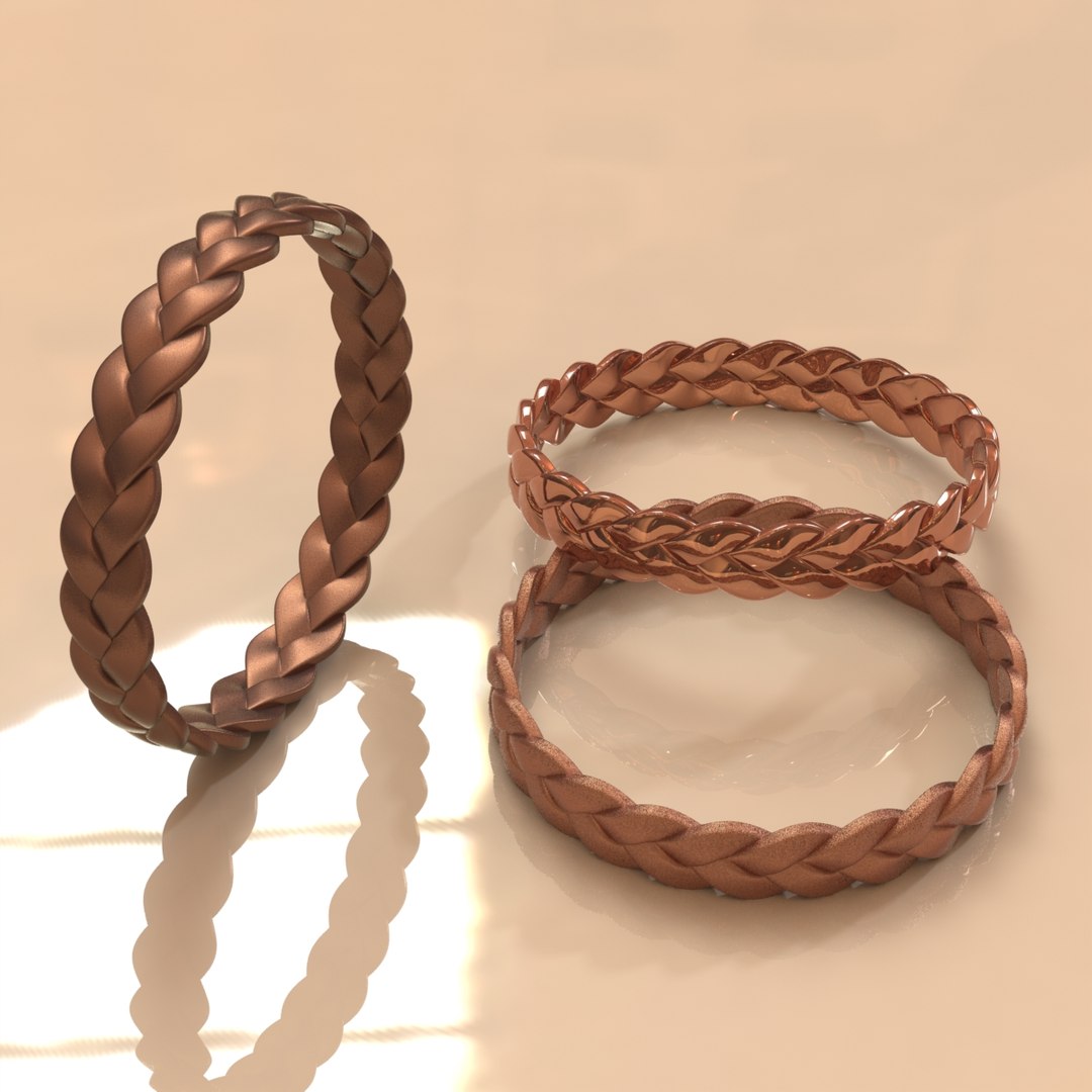 Braided Bracelet 3d Obj