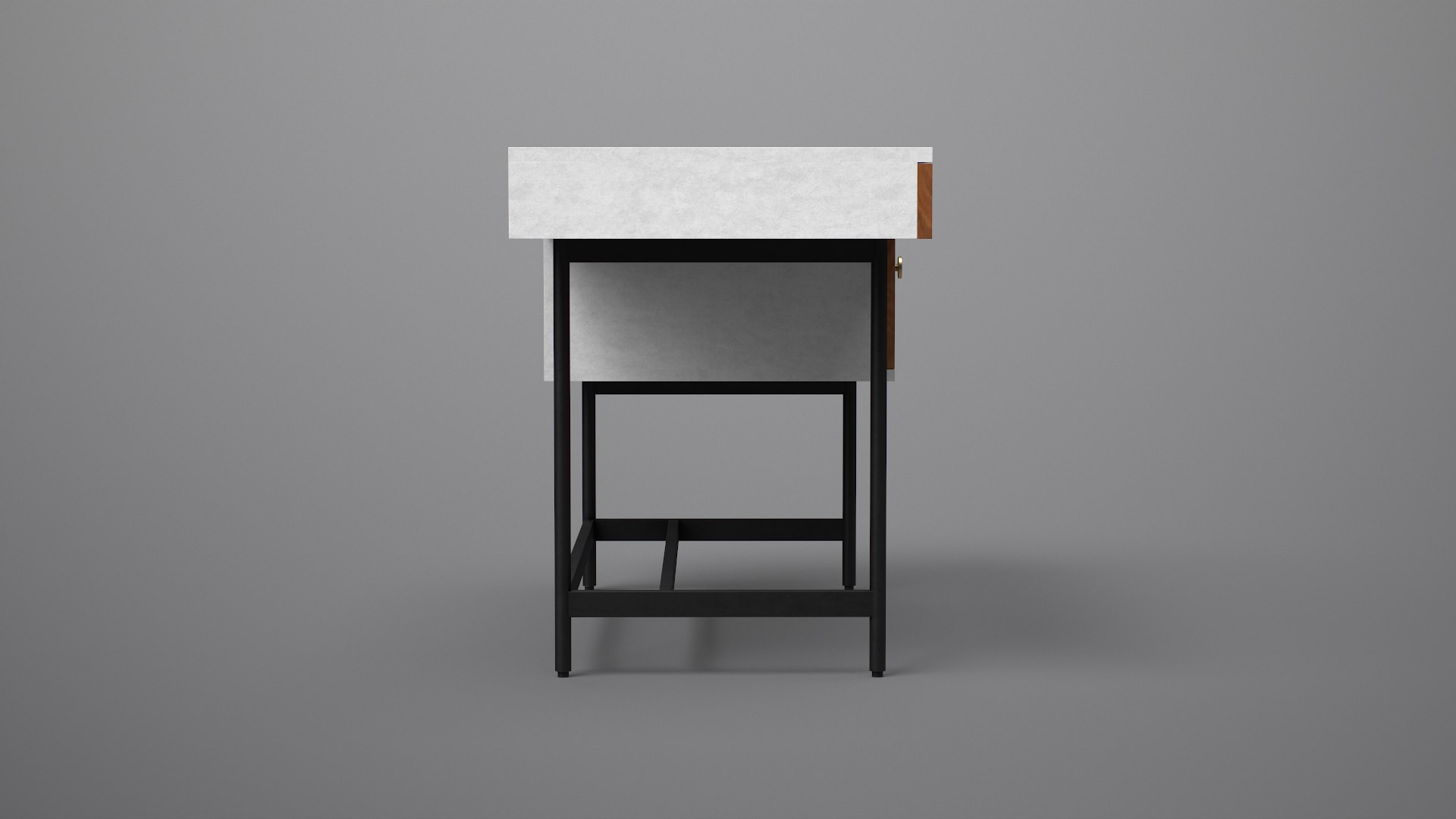 FELIX Study Table Walnut Finish 3D Model - TurboSquid 1802188