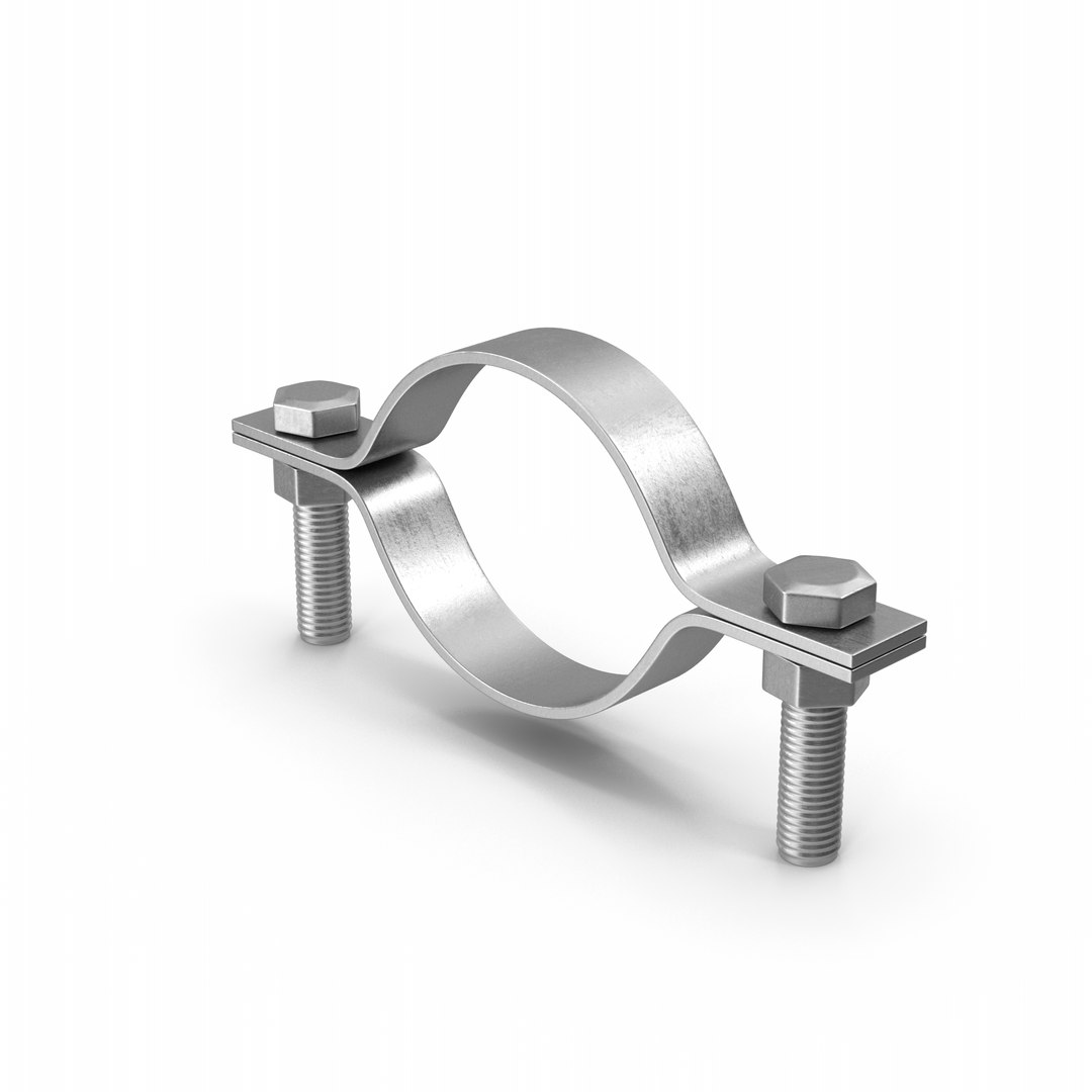 3D Metal Pipe Clamp - TurboSquid 2150602