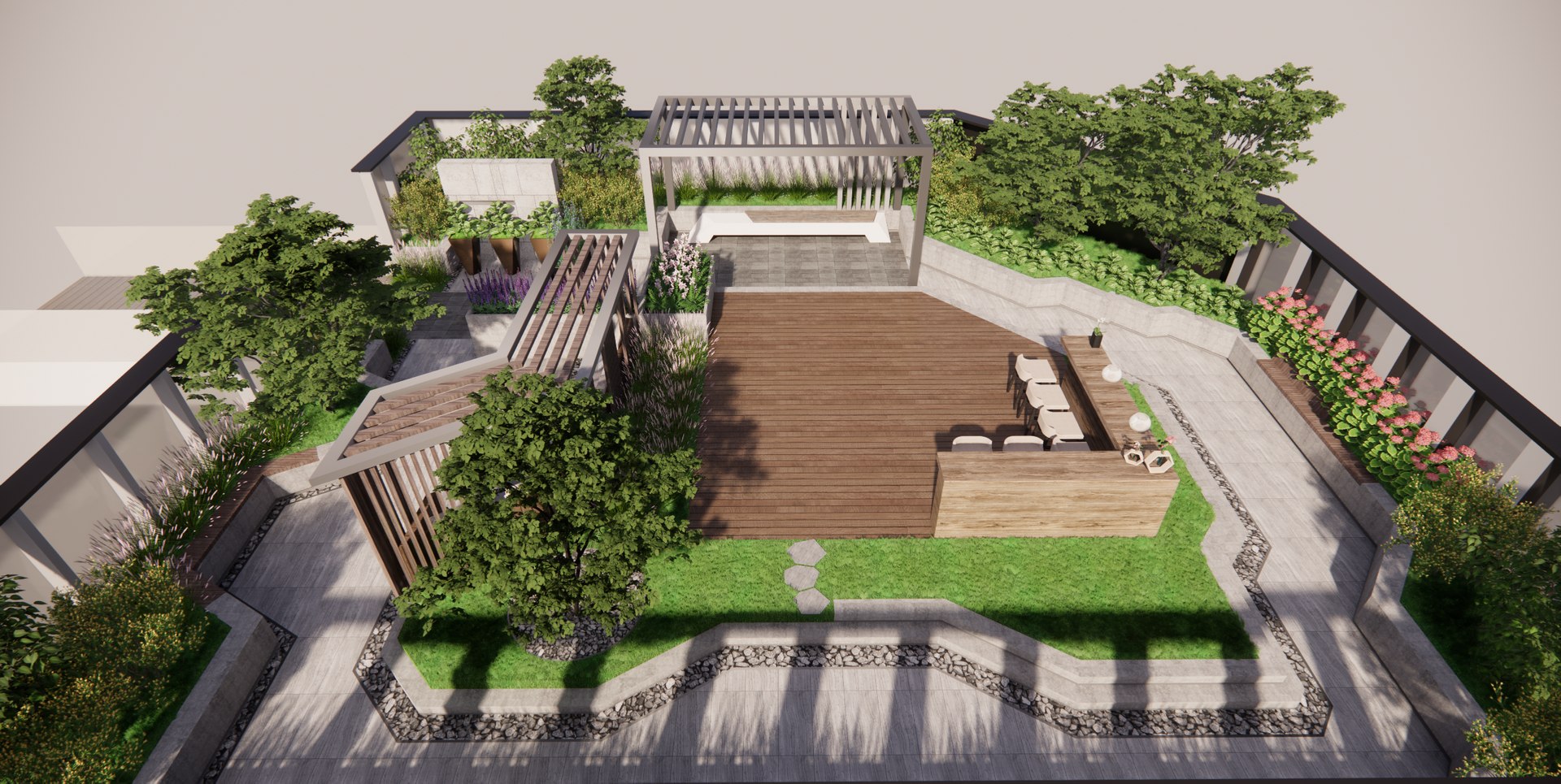 3D Model Patio Backyard And Garden-A9 - TurboSquid 2039355