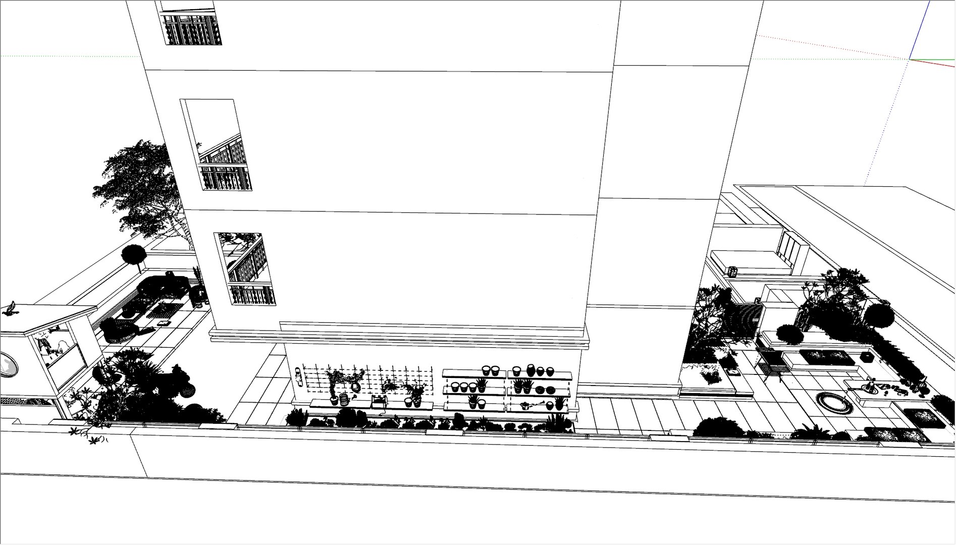 3D Model Patio Backyard And Garden-A9 - TurboSquid 2039355