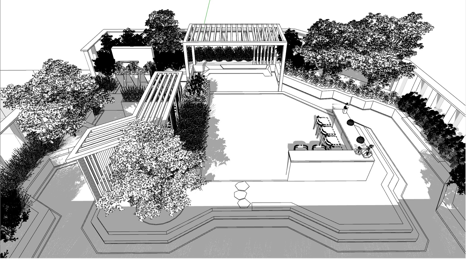 3D Model Patio Backyard And Garden-A9 - TurboSquid 2039355