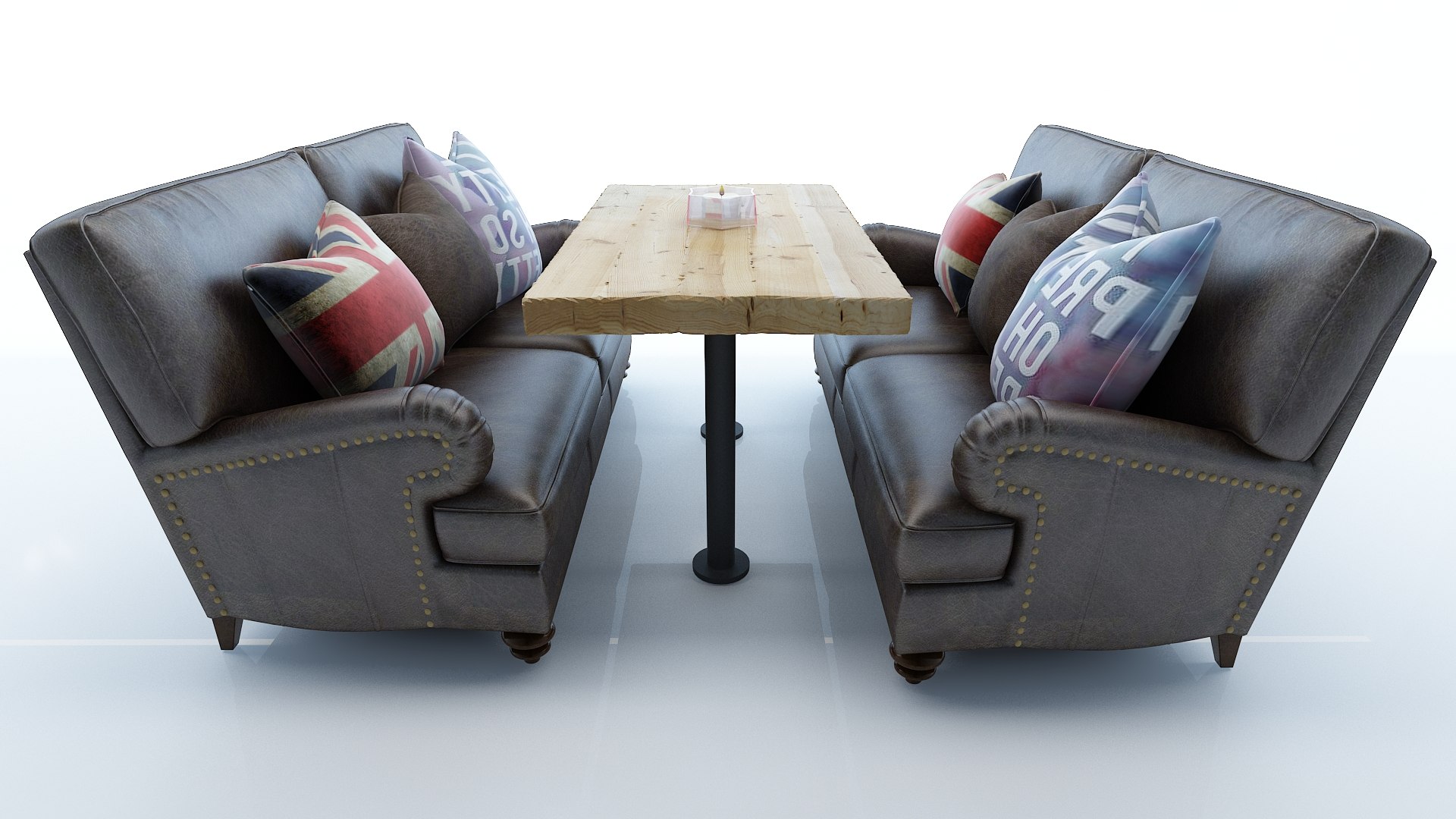 3D Leather Sofa - TurboSquid 1366860