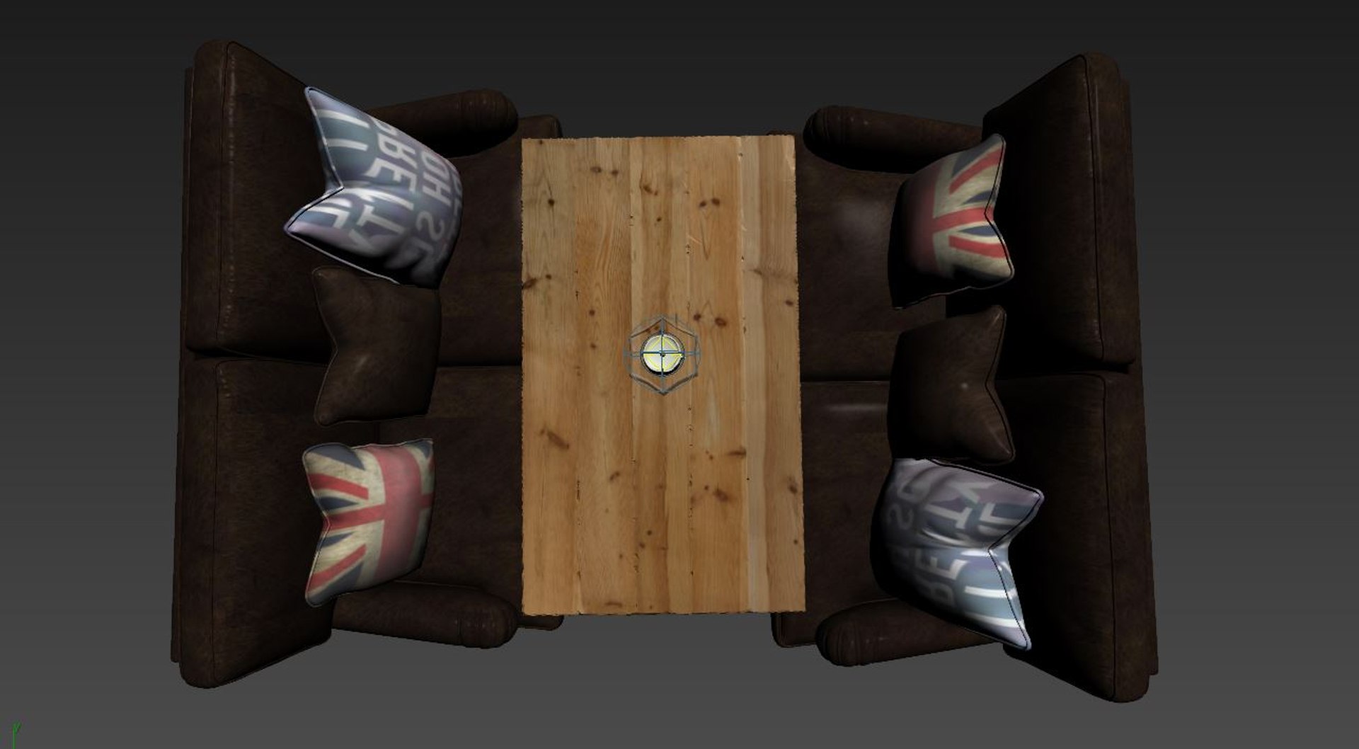 3D Leather Sofa - TurboSquid 1366860