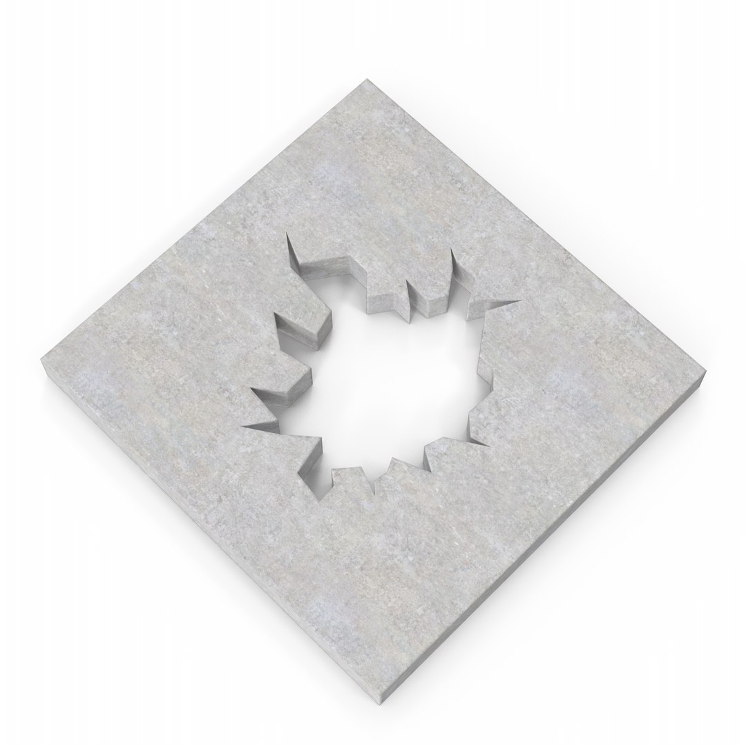 Broken Wall Panel 3D Model - TurboSquid 2224579