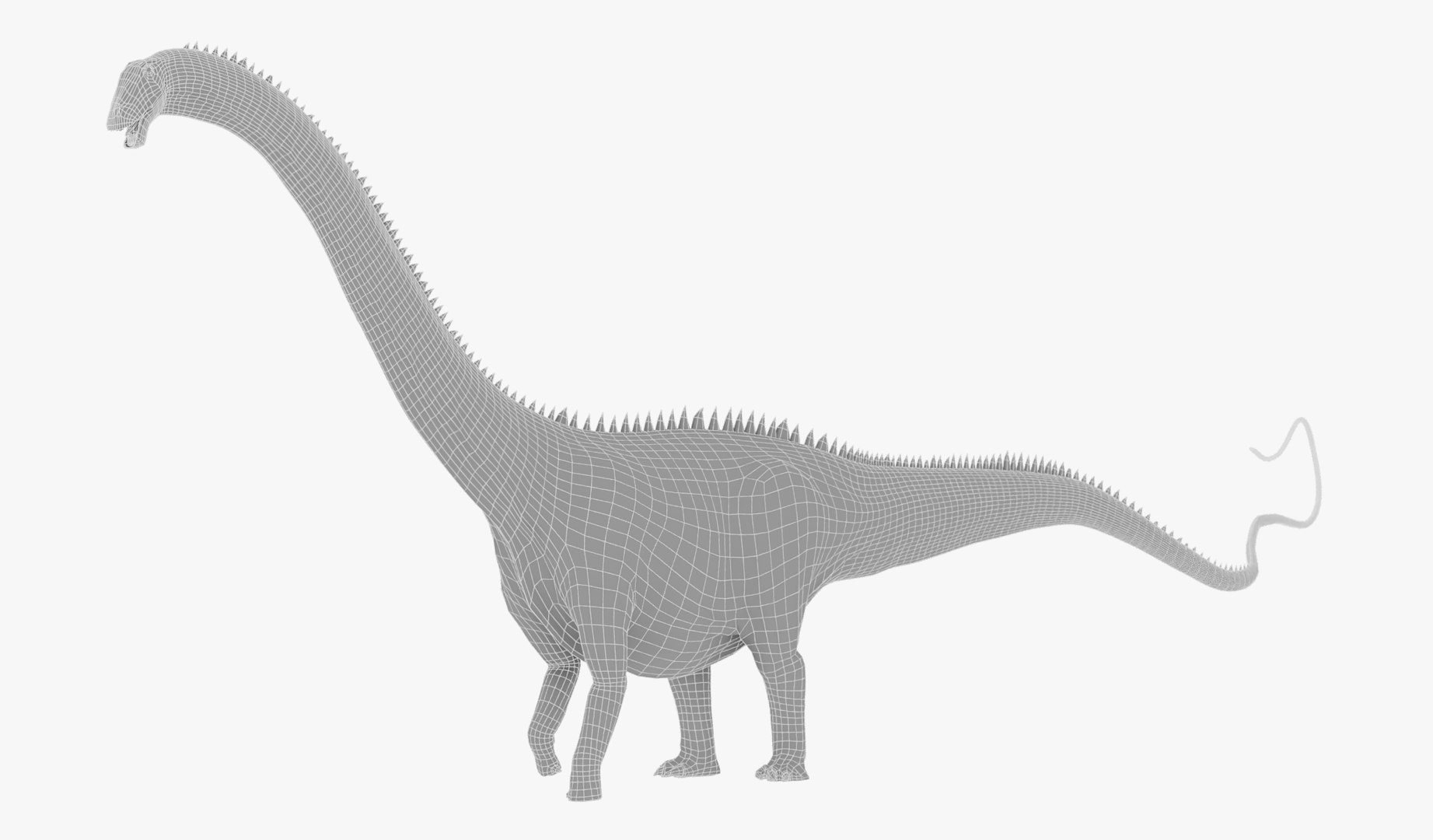 3D Diplodocus Model - TurboSquid 1900623