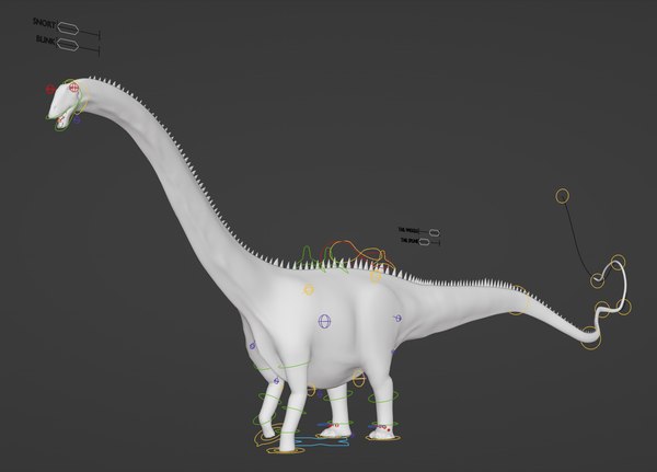 3D Diplodocus model - TurboSquid 1900623