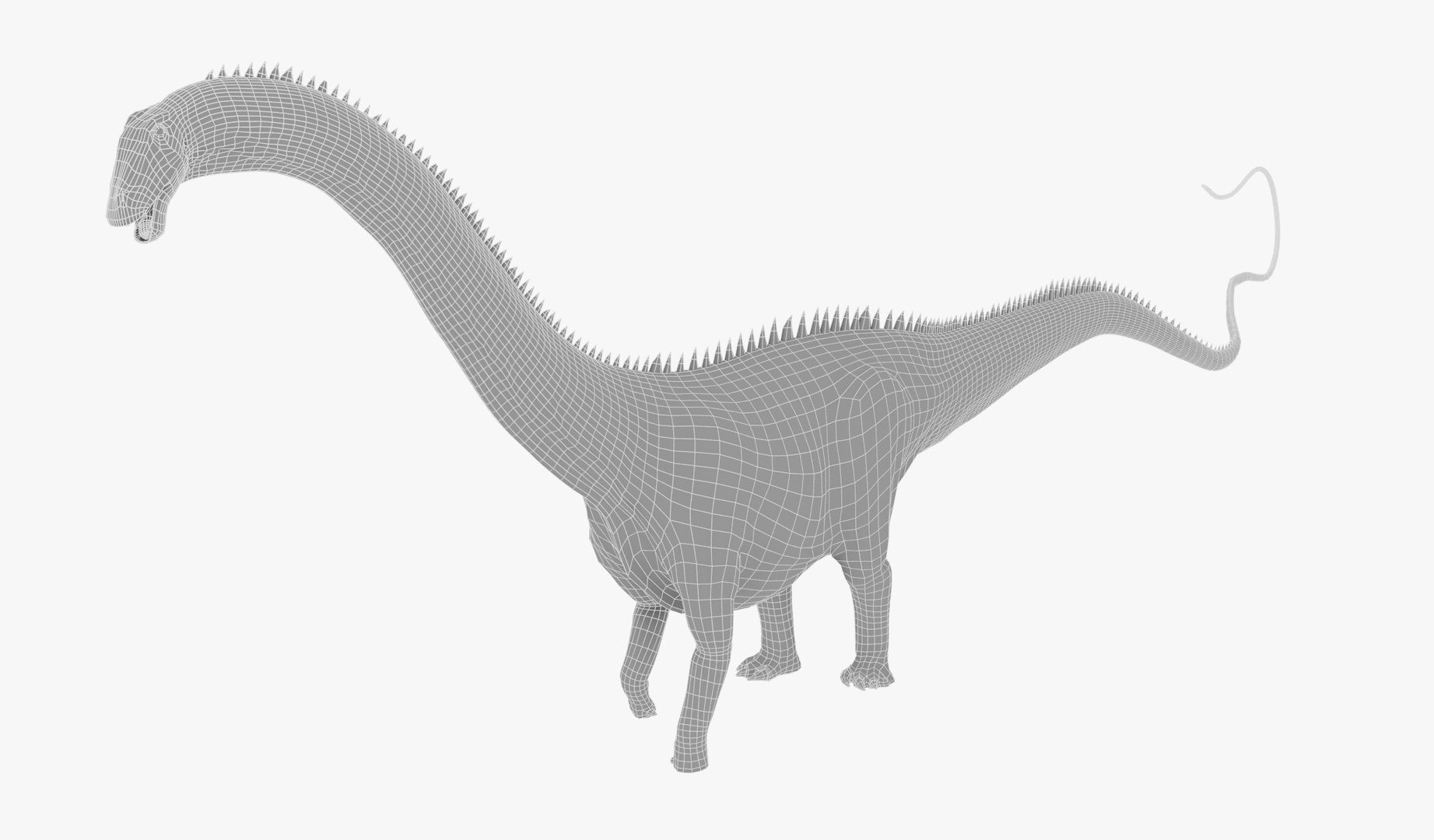 3D Diplodocus Model - TurboSquid 1900623