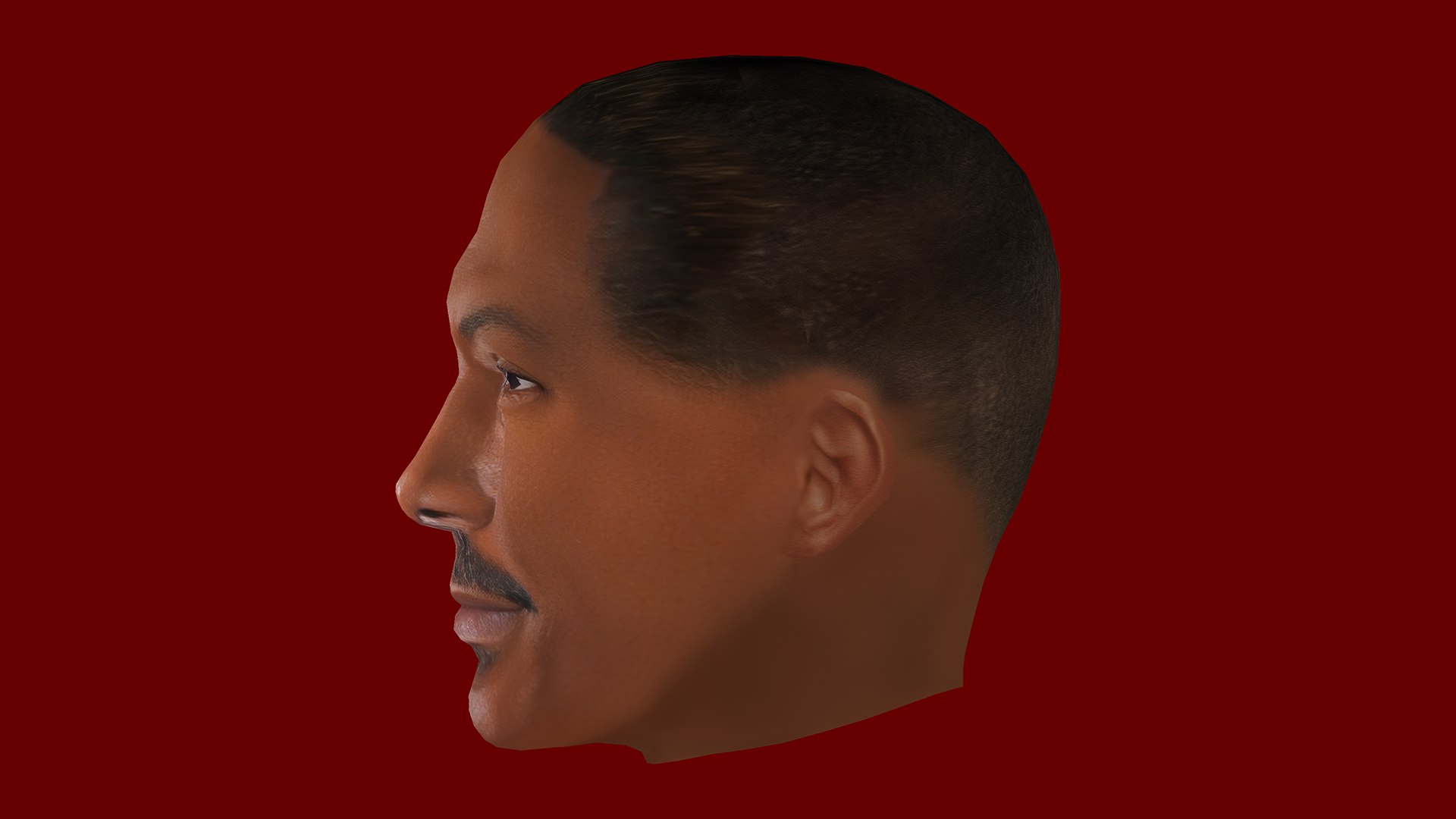 Eddie Murphy Head - Low Poly Head For Game Low-poly 3D Model ...