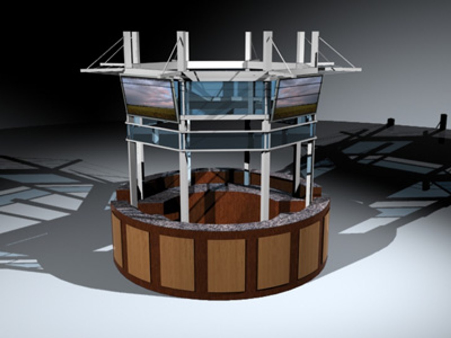 Information Center 3d Model